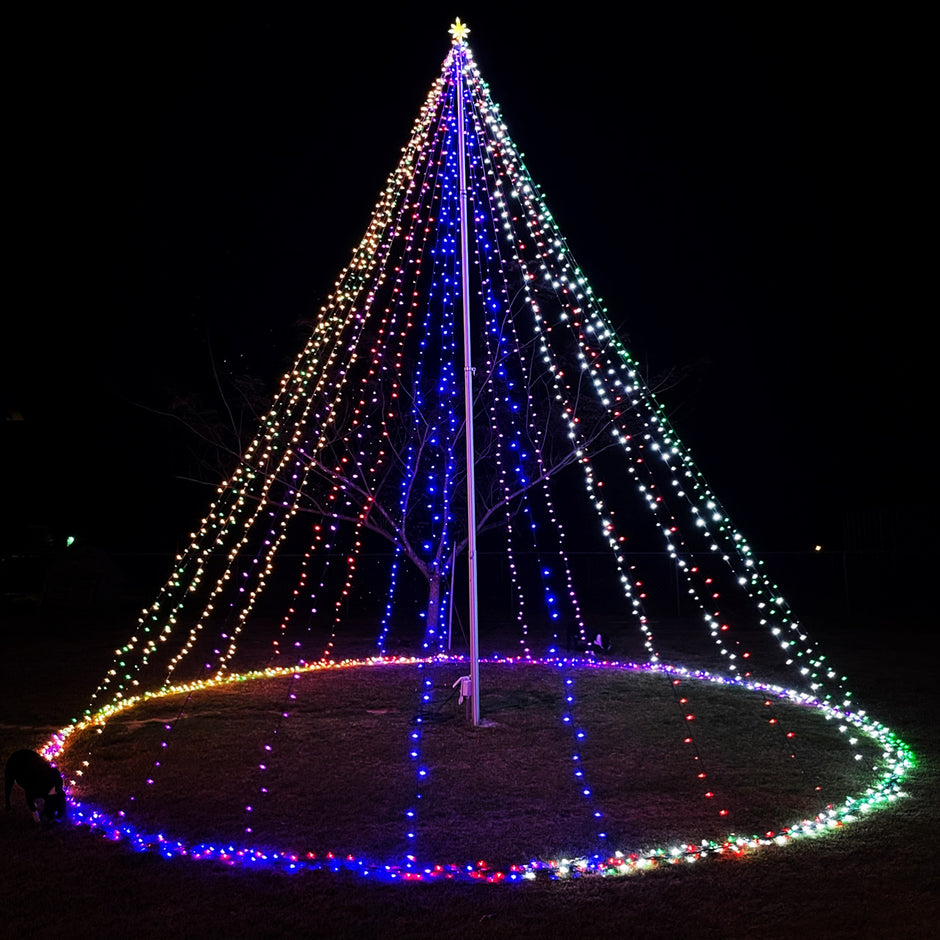 20ft flagpole christmas tree kits from $274.99 (FLAG POLE INCLUDED ...
