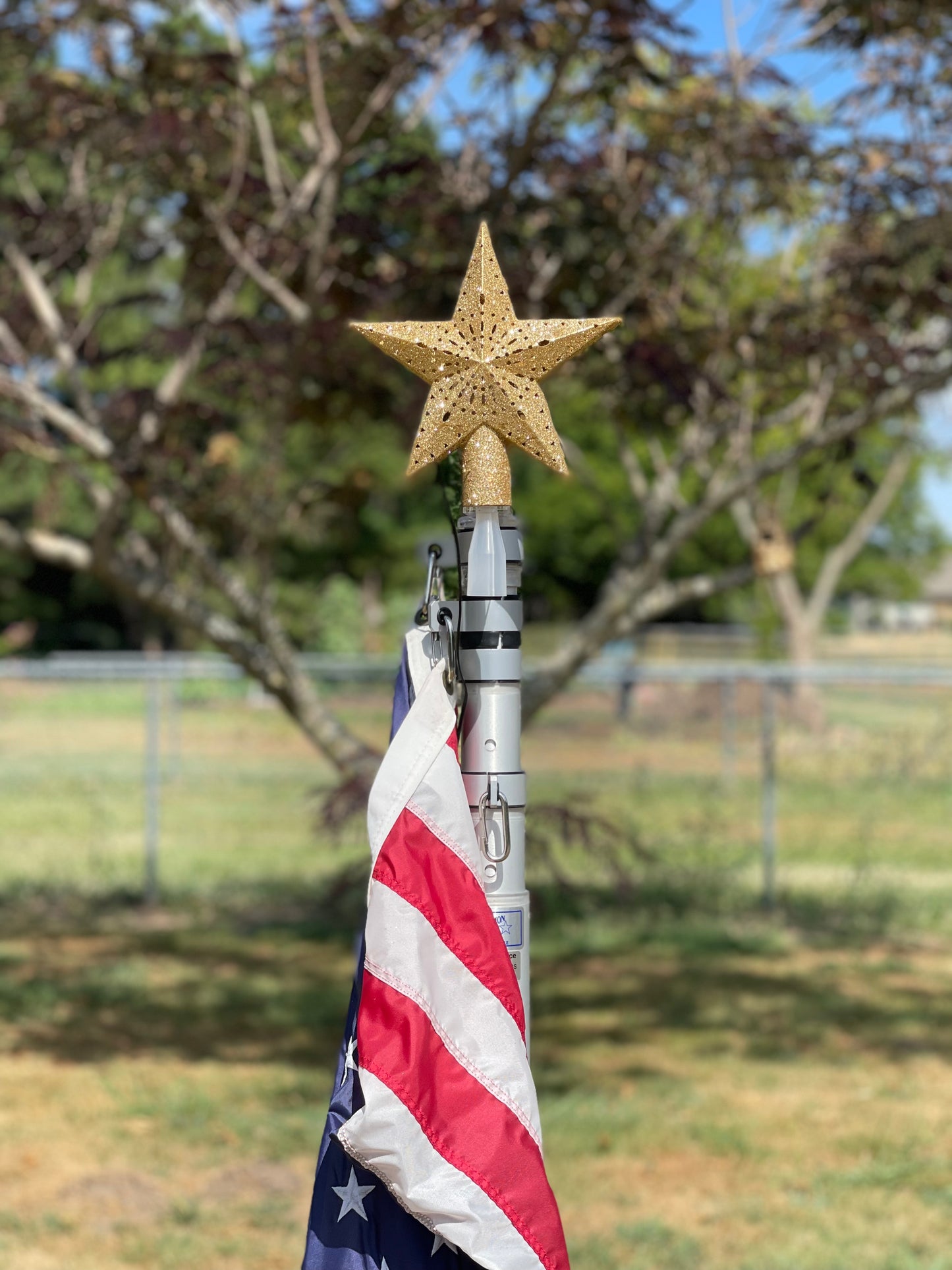 Flagpole Christmas Tree Star flagpole topper – JattyCo