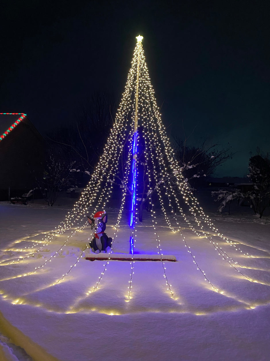 20ft flagpole christmas tree kits from $274.99 (FLAG POLE INCLUDED ...